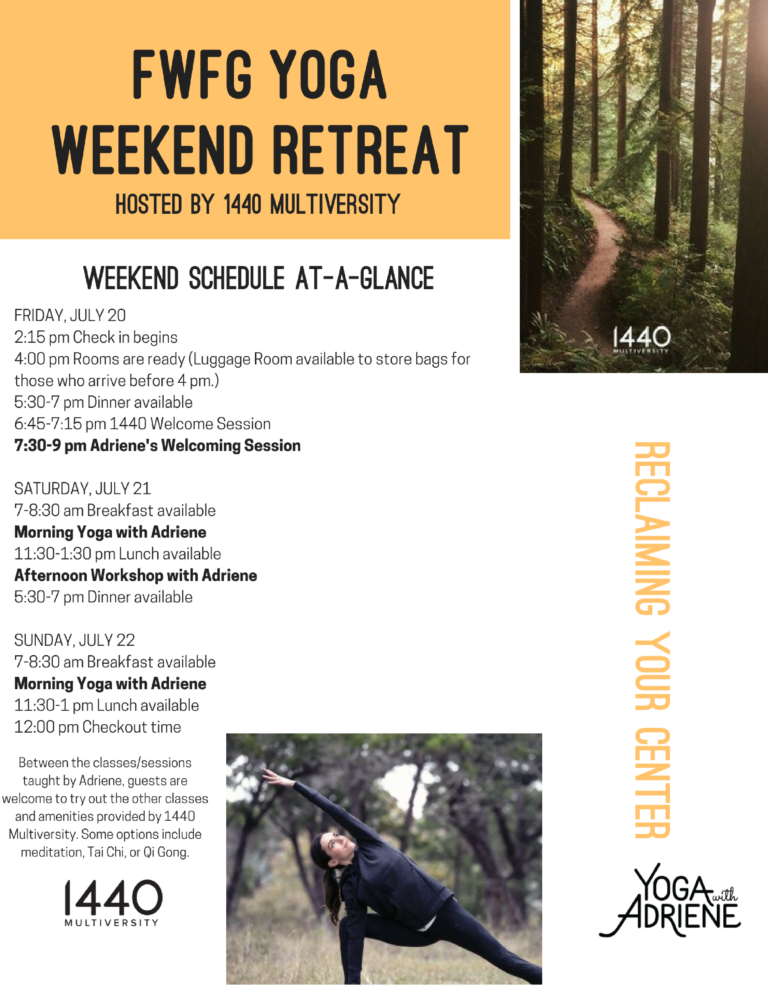 FWFG Yoga Weekend Retreat at 1440 image | Yoga With Adriene
